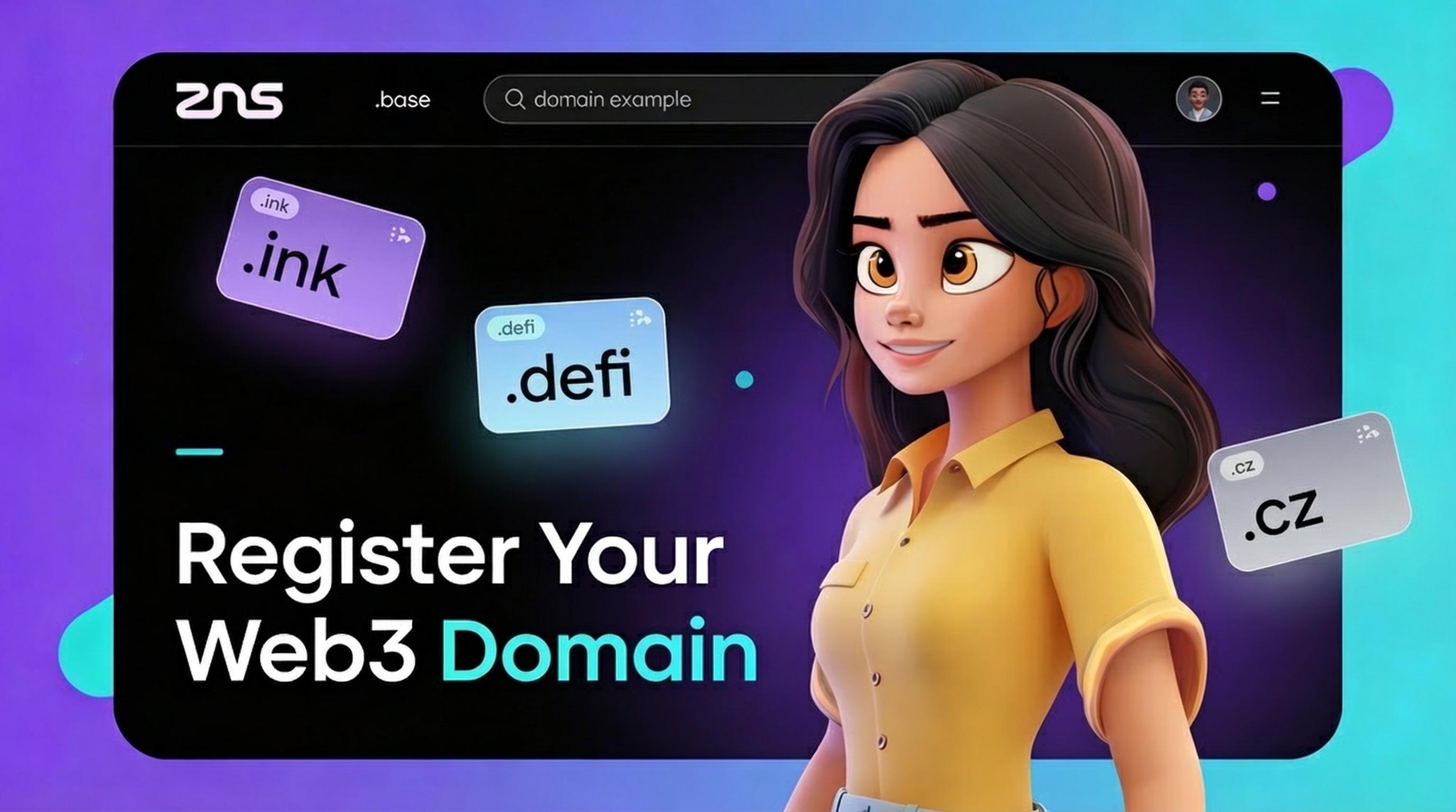 Register Web3 Domain — Claim .ink .id .boss .hype Names | ZNS